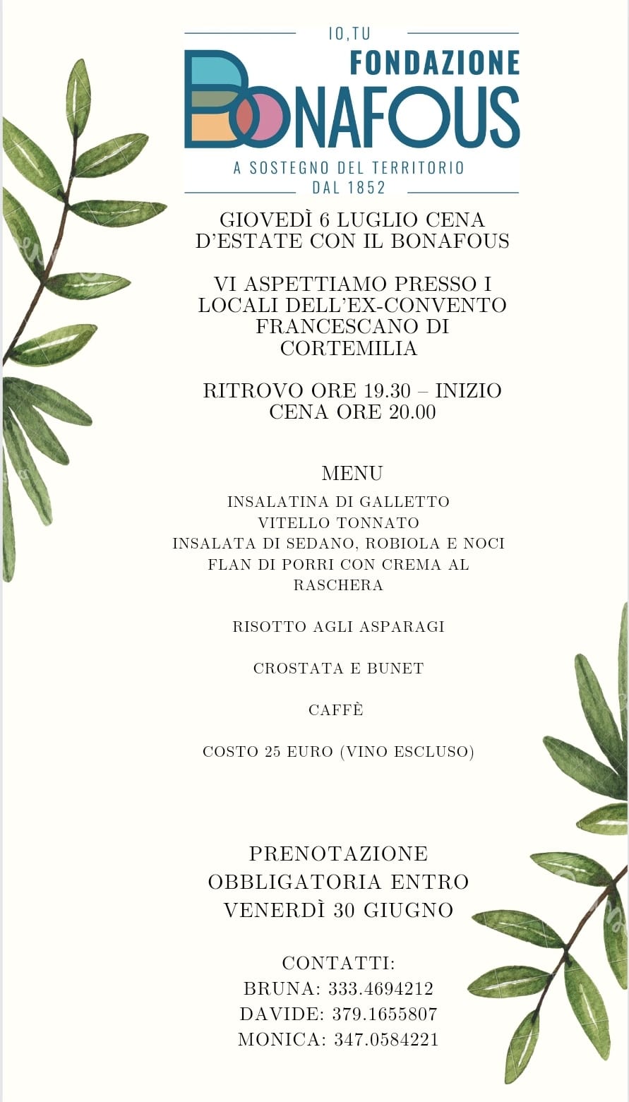 Benvenuti - Io, tu, Fondazione Bonafous